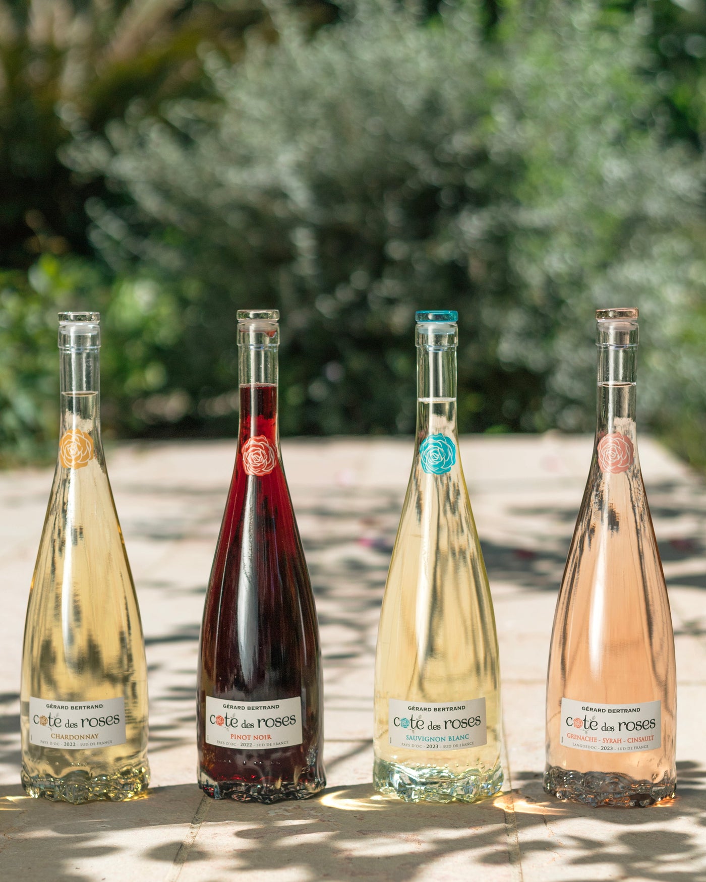 Cote des Roses rosé wine (750ml) - beautiful rose shape bottles