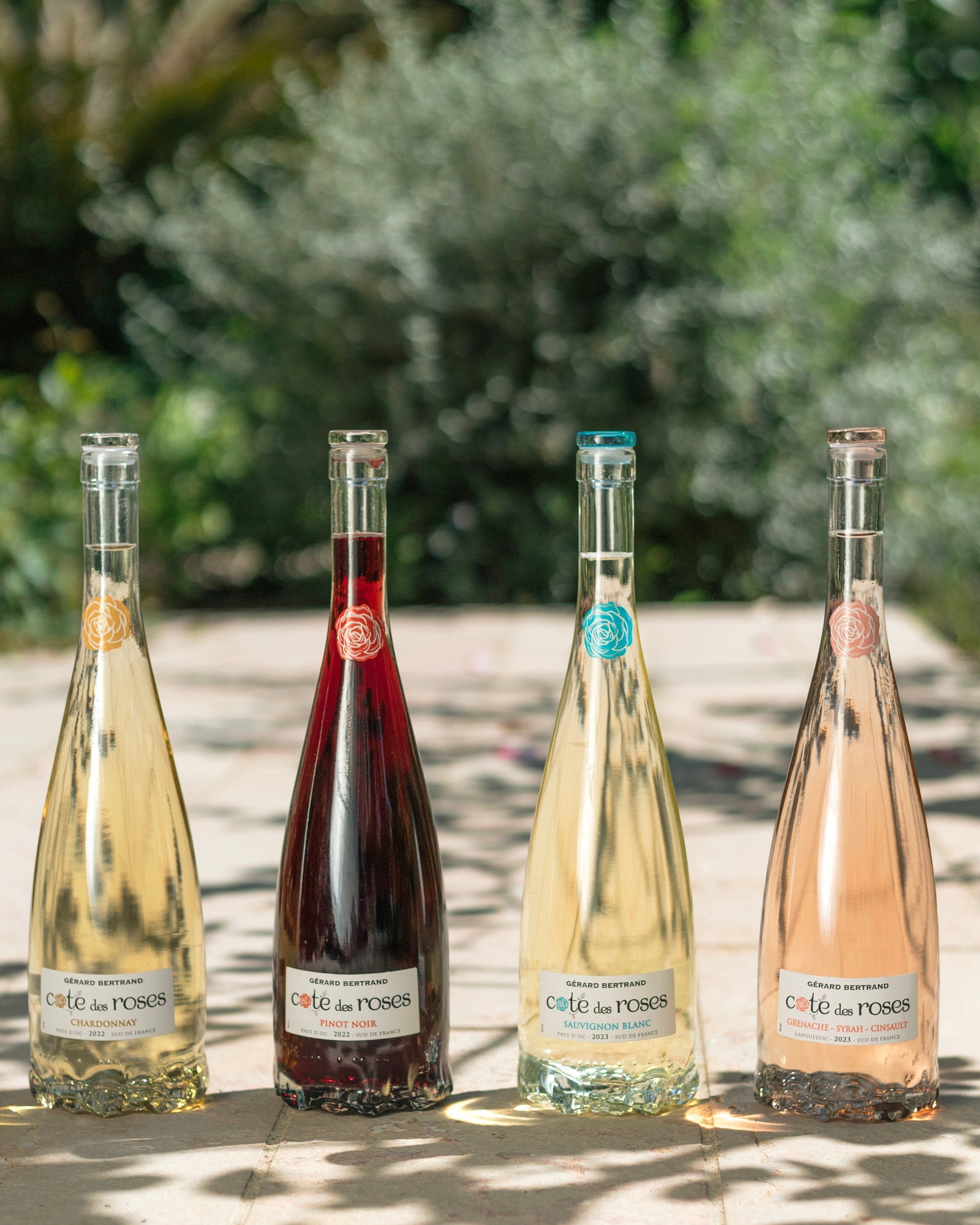 Cote des Roses rosé wine (750ml) - beautiful rose shape bottles