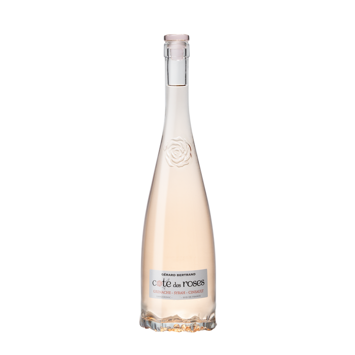Cote des Roses rosé wine (750ml) - beautiful rose shape bottles
